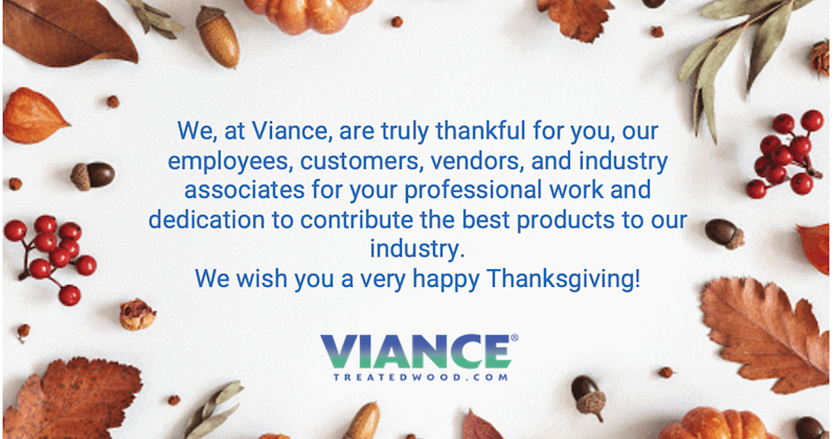 Happy Thanksgiving! 2022 | Treated Wood