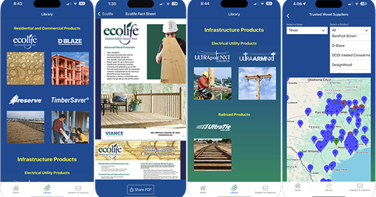 Viance Launches New "Viance Library" App for… | Treated Wood
